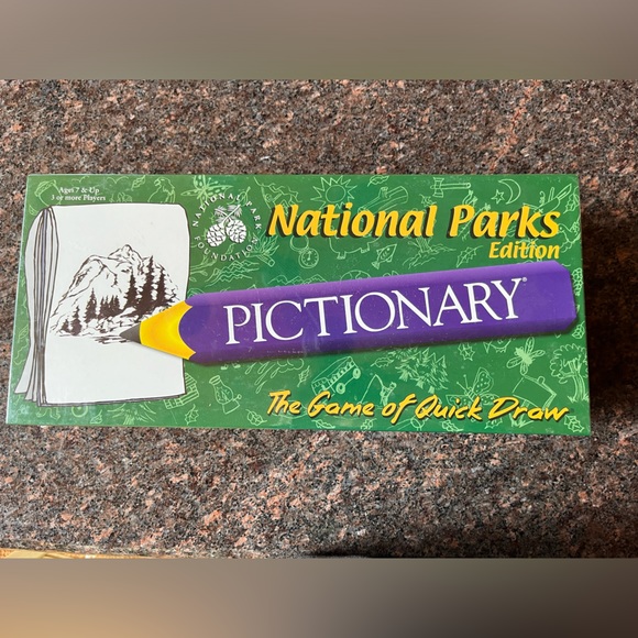 Games | Vintage New In Boxplastic Pictionary National Parks Edition ...